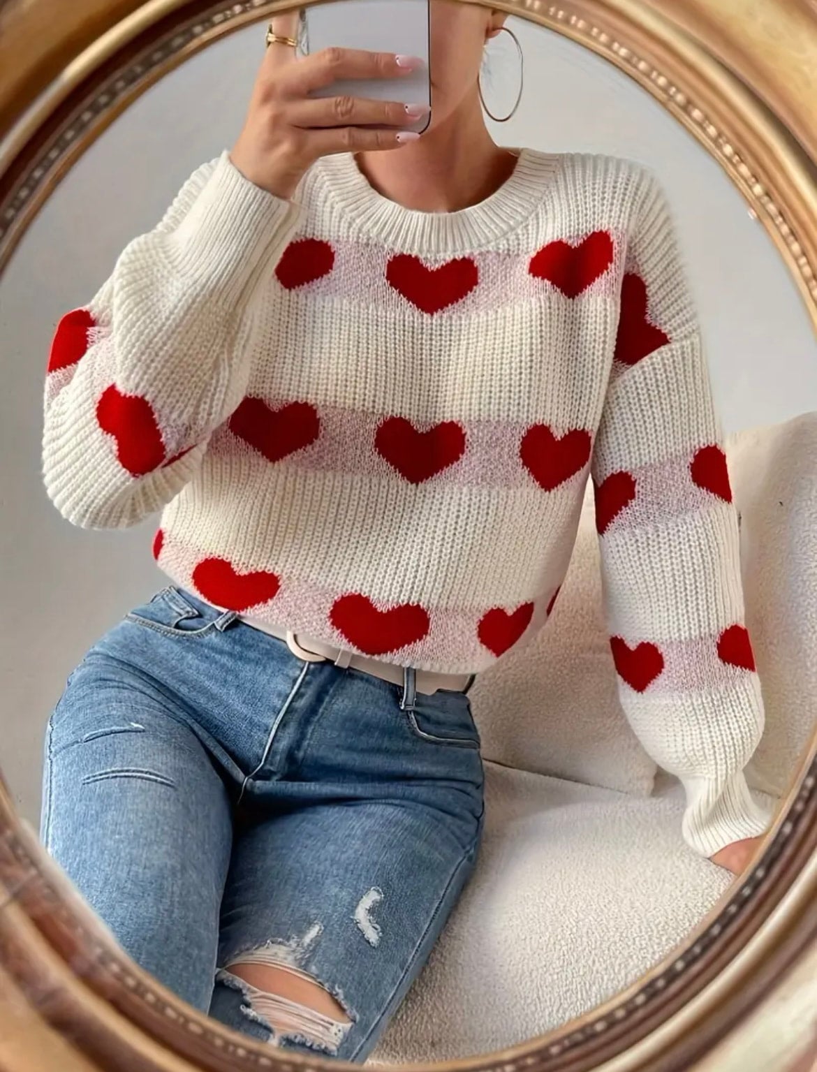 Heart Crew Neck